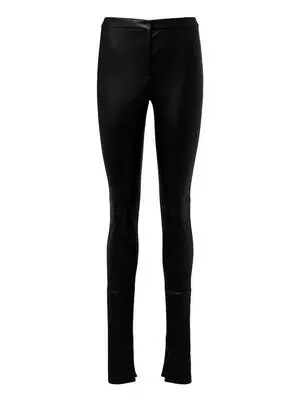 Gucci Leather Skinny Pants - Black