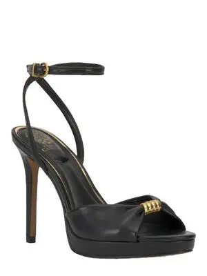 Vince Camuto Neala Ankle Strap Stiletto Sandal - Black