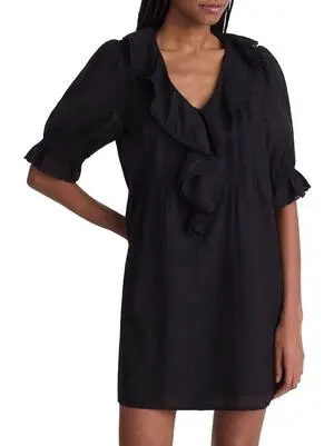 Madewell The Blaire Minidress - Jet Black