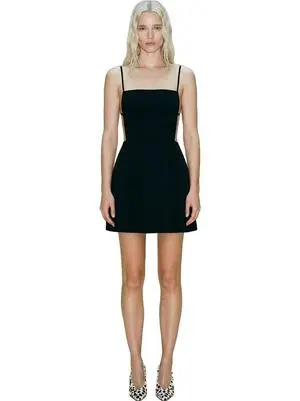 ATOIR Ivy Mini Dress With Open Back And Adjustable Strap - Black