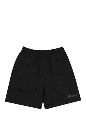 PLEASURES Textured Stripe Active Shorts - Black