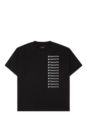 PLEASURES Slip Pocket Logo Graphic T-shirt - Black
