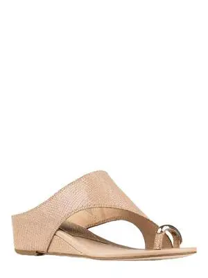 DONALD PLINER Vesna Toe Ring Wedge Sandal - Sand