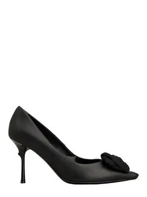 ROGER VIVIER Rose Pumps In Leather - Black