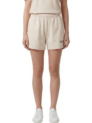 SPORTY & RICH Sporty & Rich Cotton Elasticated Waist Shorts