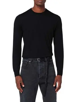 DRUMOHR Drumohr Long-Sleeved Crew-Neck Jumper Black