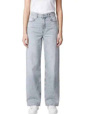 ANINE BING Anine Bing Palazzo Jeans In Grey Denim Grey