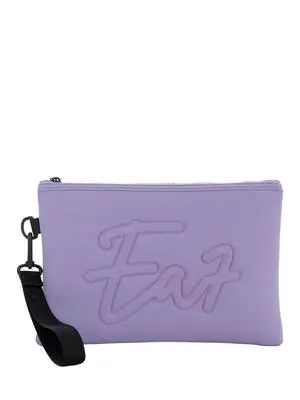 EA7 Clutch With Embossed Logo - Lilac
