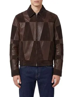 Versace Suede Patchwork Jacket - Brown
