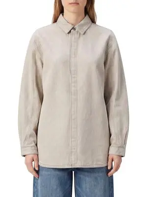 JACQUEMUS Jacquemus Amelo De-Nîmes Relaxed Fit Cotton-Blend Shirt