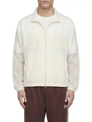 ADIDAS ORIGINALS BY WALES BONNER Recycled Nylon High Neck Windbreaker Jacket - Beige