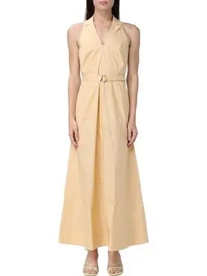 Patrizia Pepe Belted Midi Dress - Sand
