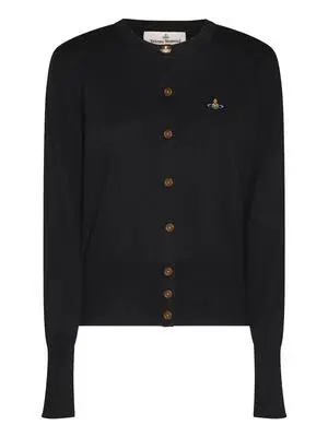 VIVIENNE WESTWOOD Vivienne Westwood Ribbed Bea Cardigan Black