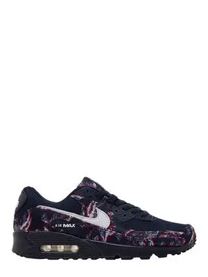 Nike Max 90 Premium Printed Canvas Sneakers - Blue