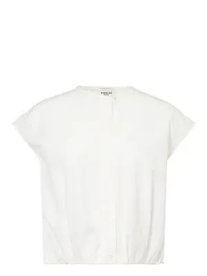 Max Mara Sleeveless Cotton Shirt - White