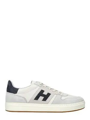 Hogan Suede Trainers - White/navy