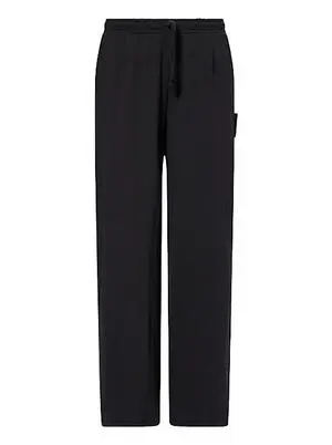 GYMSHARK Form Wide Leg Cotton-blend Jogging Bottoms - Gs Black