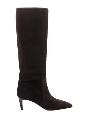 Paris Texas PARIS TEXAS Suede Stiletto High-Top Boots Brown