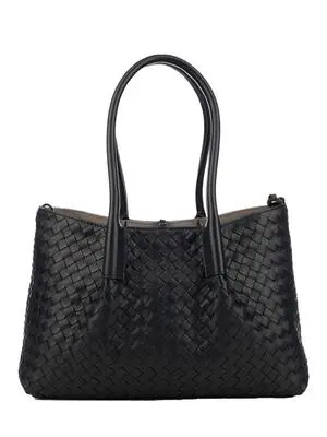 Bottega Veneta Woven Leather Shopper Bag - Multicolor