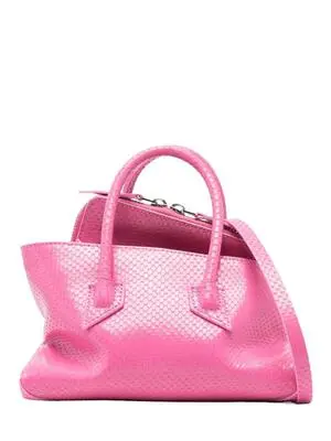 Attico La Passeggiata Mini Leather Shoulder Bag - Pink