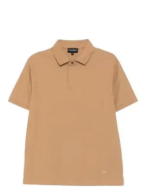 Emporio Armani Cotton Polo Shirt - Brown