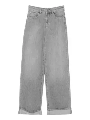 Emporio Armani Wide-leg Jeans - Grey