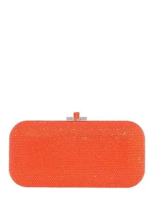 Judith Leiber Judith Leiber Couture Embellished Crystal Evening Clutch With Sliding Closure Orange