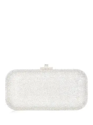 Judith Leiber Crystal Embellished Evening Clutch - Silver