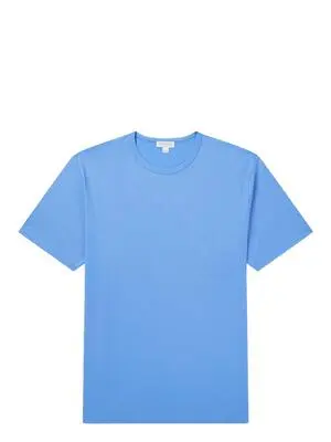 Sunspel Slim-fit Cotton-jersey T-shirt - Blue