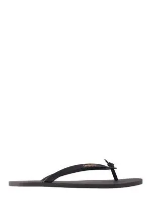 Saint Laurent Leather Pool Flip-flops - Black