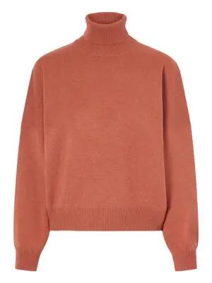 Brunello Cucinelli Cashmere Turtleneck Sweater - Orange