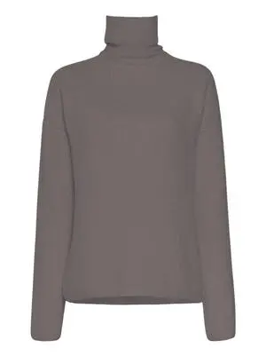 Lapointe Cashmere Silk Turtleneck Sweater - Steel