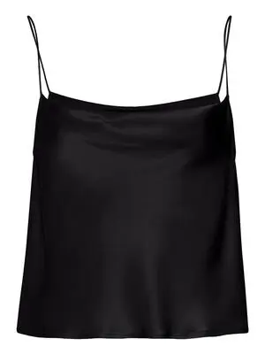 Lapointe Lapointe Satin Bias Cami Black