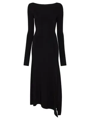 LAPOINTE Lapointe Viscose Boatneck Dress