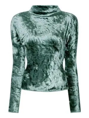 Lapointe Velvet Dolman Top - Green
