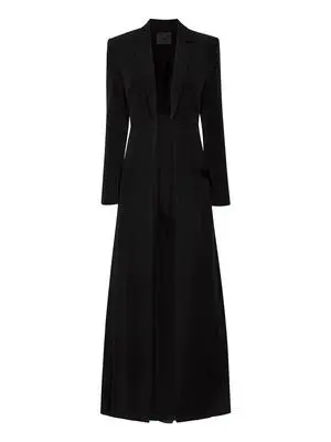 Lapointe Matte Crepe And Georgette Combo Jacket - Black