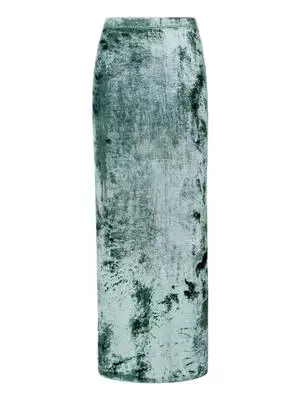 LAPOINTE Lapointe Velvet Midi Skirt