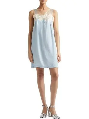 MAISON MARGIELA Taped Mini Slipdress - Light Blue