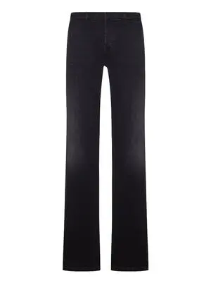 Gucci Stretch Cotton Denim Trousers - Black