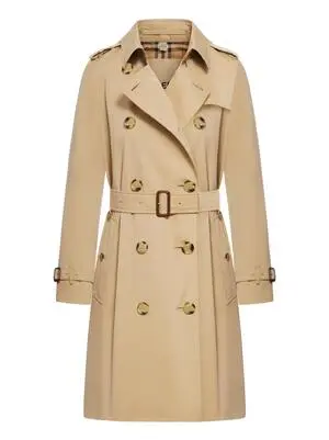 Burberry Heritage Kensington Short Trench Coat - Multicolor