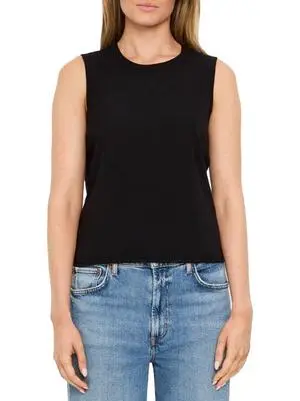 Michael Stars Junia Cotton Tank - Black