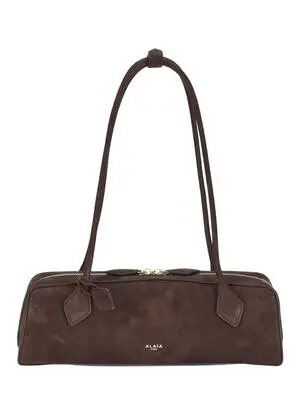 Alaïa Le Teckel Suede Shoulder Bag - Brown