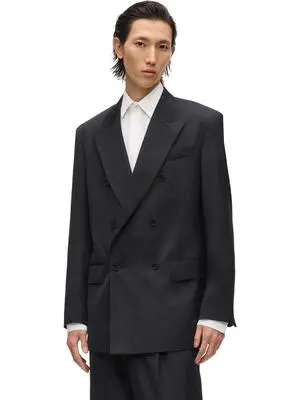 Karl Lagerfeld Kl Studio Double-breasted Blazer - Black