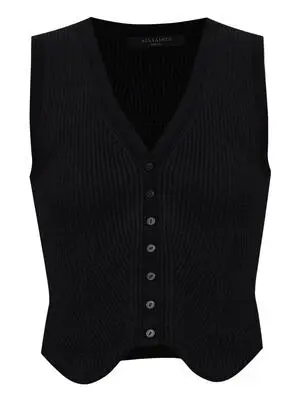ALLSAINTS AllSaints Cruza Ribbed Knit Vest