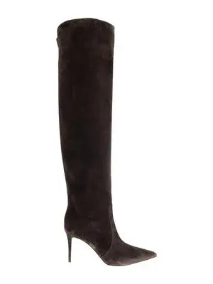 GIANVITO ROSSI Suede Over-the-knee Stiletto Boots - Brown