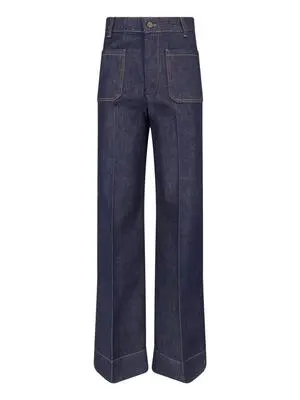 Victoria Beckham Alina Flared Jeans - Blue