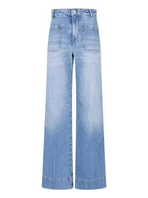 Victoria Beckham Alina Flared Jeans - Light Blue