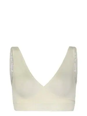 BRABAR Hug Lace Back Sports Bra - Vanilla Ice