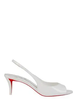 CHRISTIAN LOUBOUTIN Sofia Z Sling Back Peep Toe Pumps - Bianco