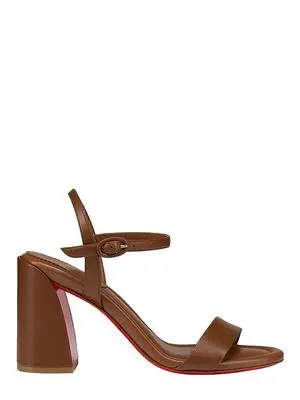 CHRISTIAN LOUBOUTIN Jane Leather Heeled Sandals - Cuoio